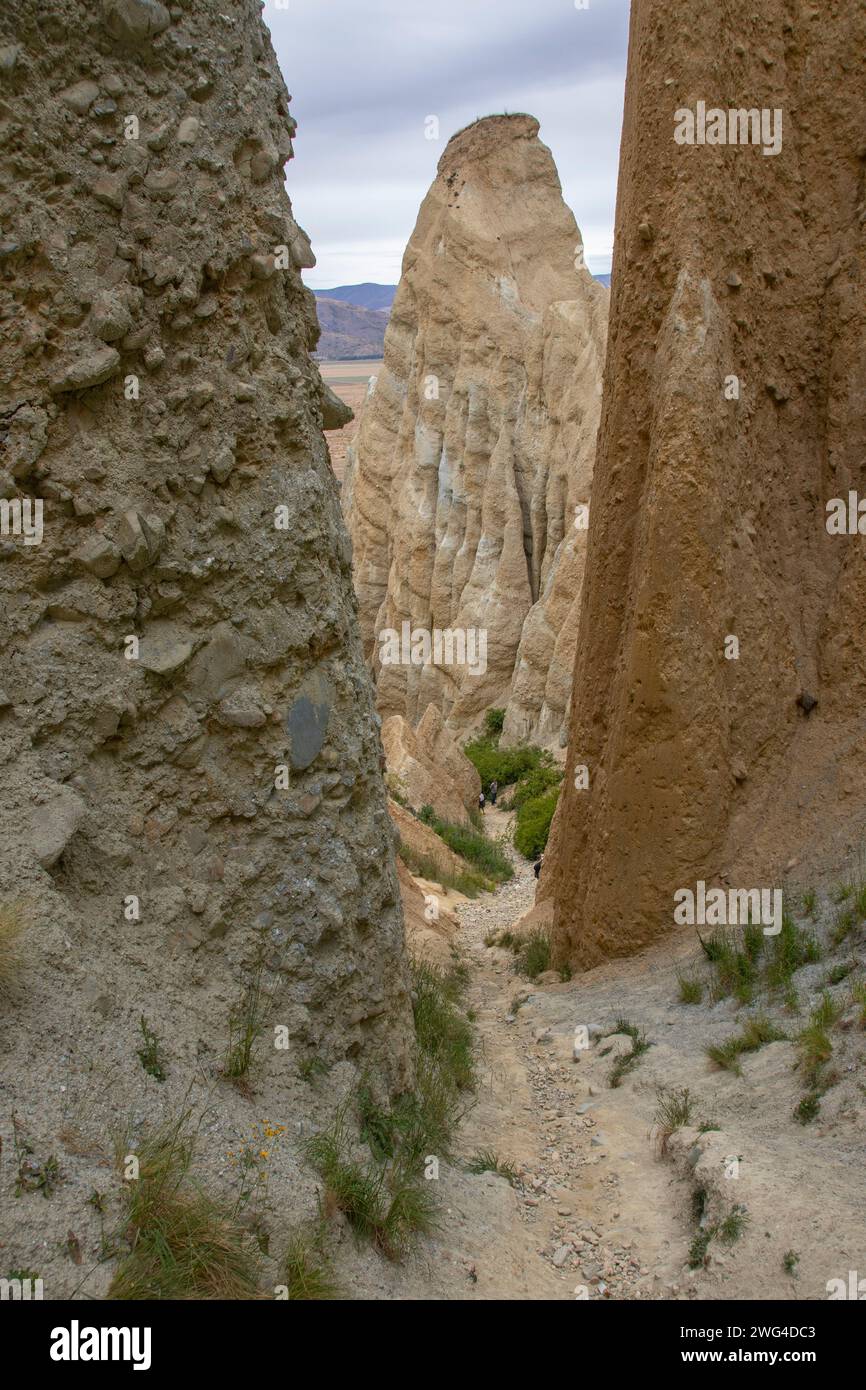 The Clay Cliffs are a stark sight - tall pinnacles separated by narrow ...