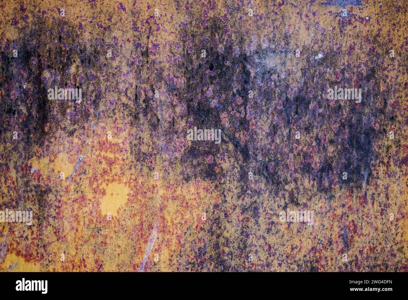 old rusty metal texture background with yellow color of construction ...