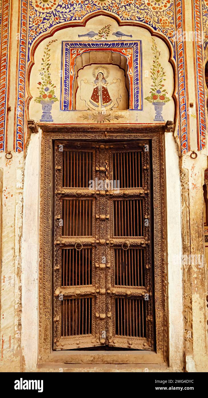 Ancient Door With Women Painting on the Top of it, Bansidhar Bhagat Ji ...