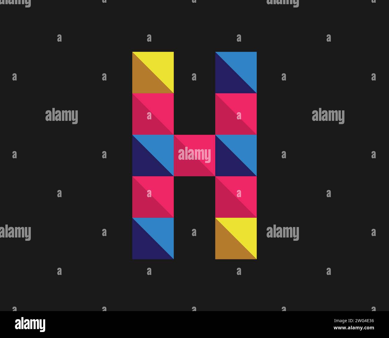 H vector vectors hi-res stock photography and images - Alamy