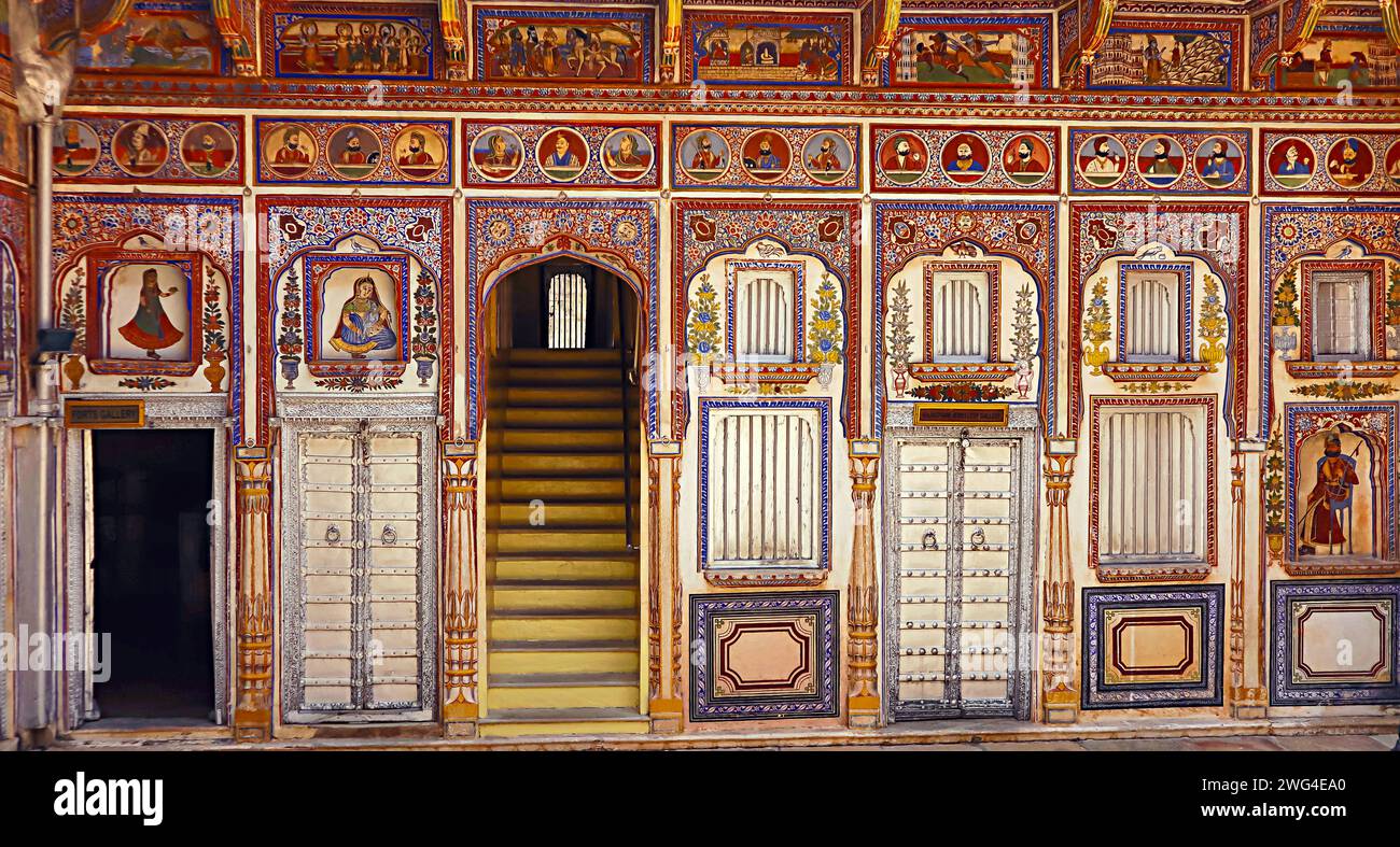 Painted Walls With Portraits of Rajput Kings, Dr. Ramnath Podar Haveli ...