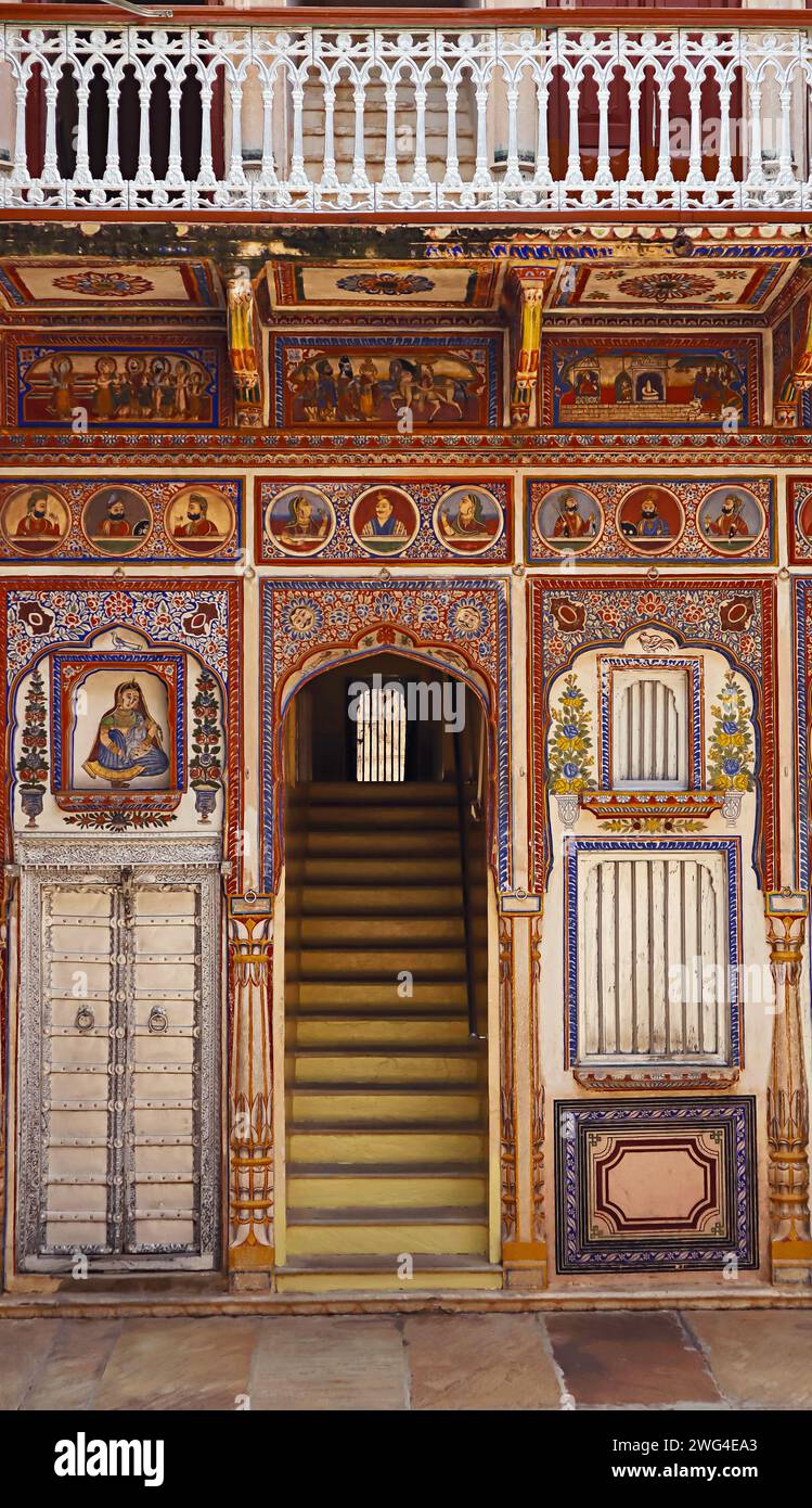 Painted Walls With Portraits of Rajput Kings, Dr. Ramnath Podar Haveli ...