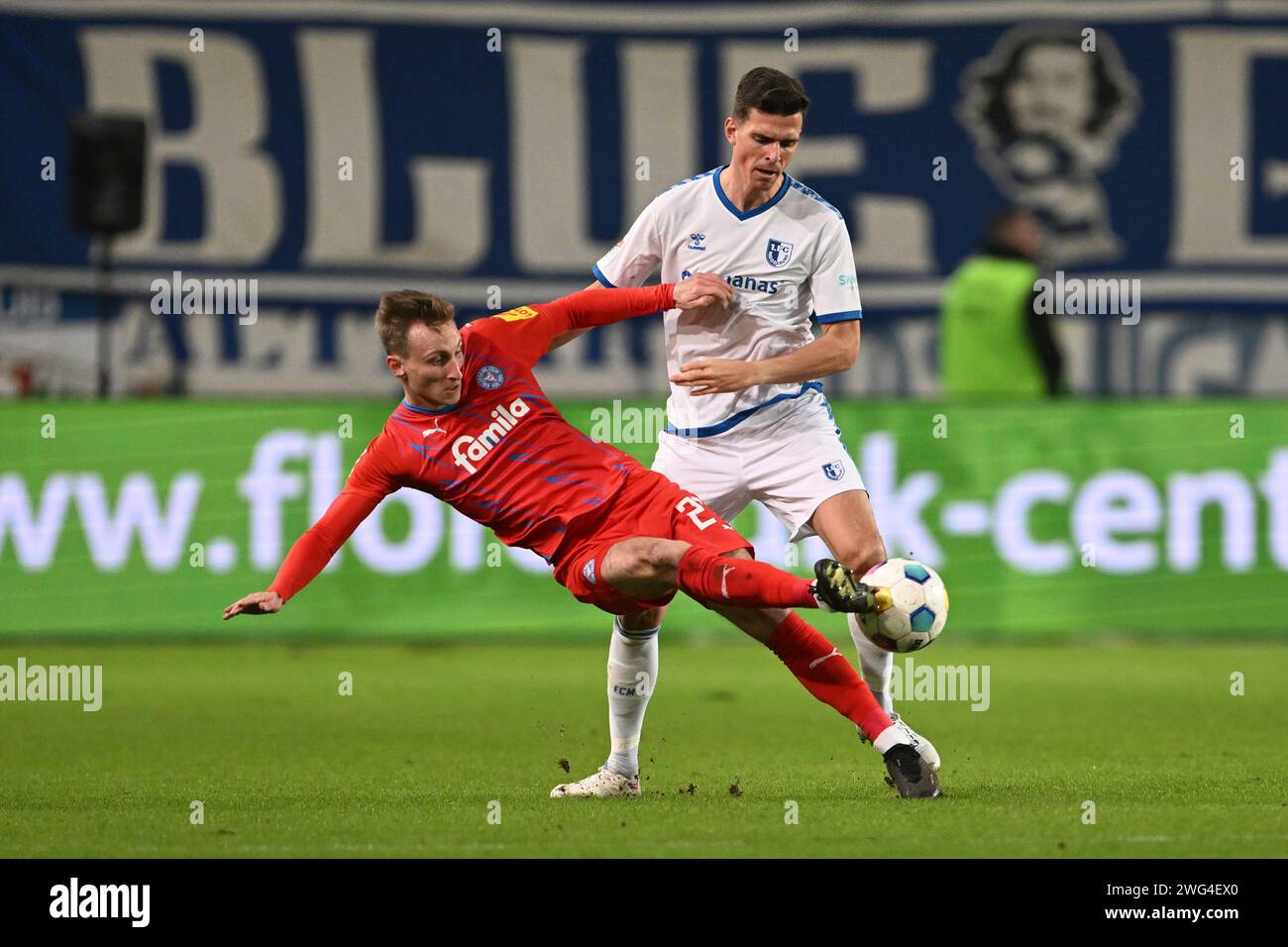 2. Bundesliga - 1. FC Magdeburg - Holstein Kiel am 02.02.2024 in der ...