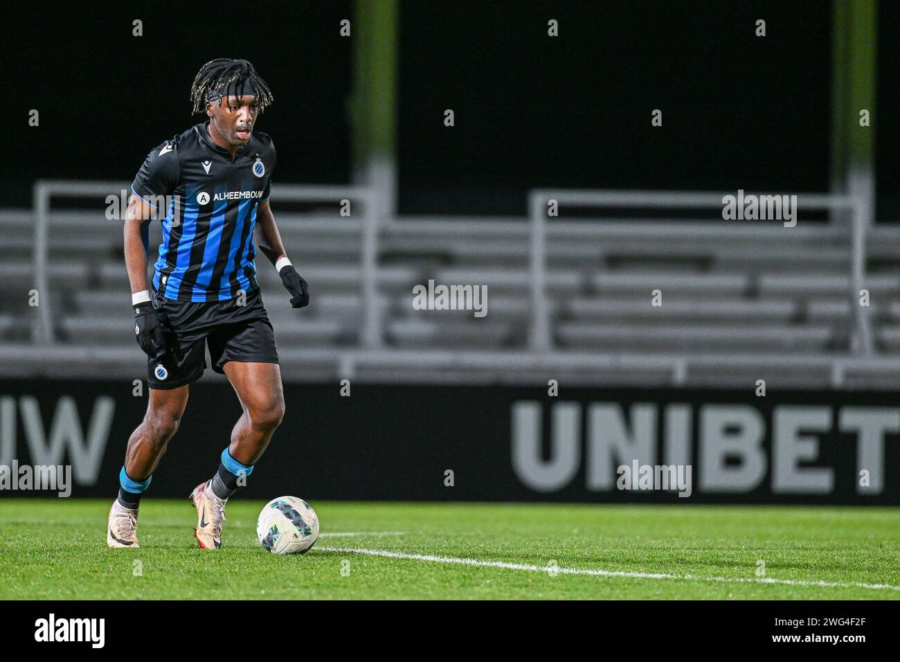 William Simba (16) of Club NXT pictured during a soccer game between ...