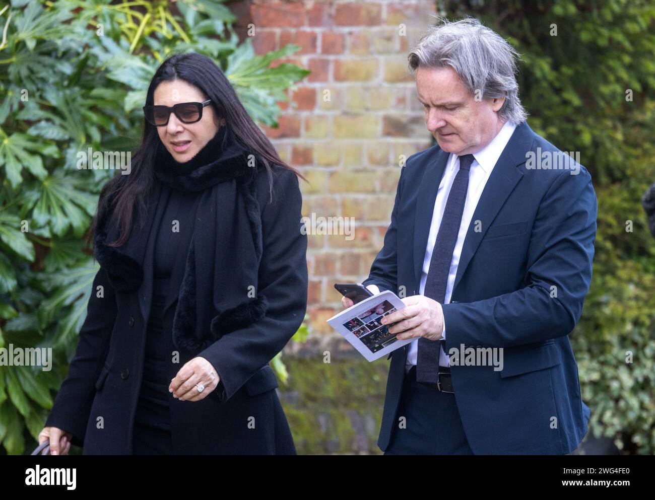 Pic shows: Derek Draper funeral 2.2.24 Mourners included Morning TV ...