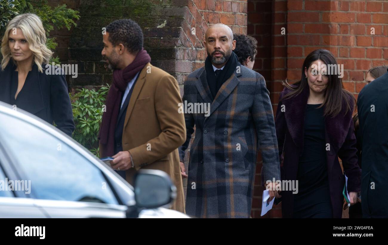 Pic shows: Derek Draper funeral 2.2.24 Mourners included Morning TV ...