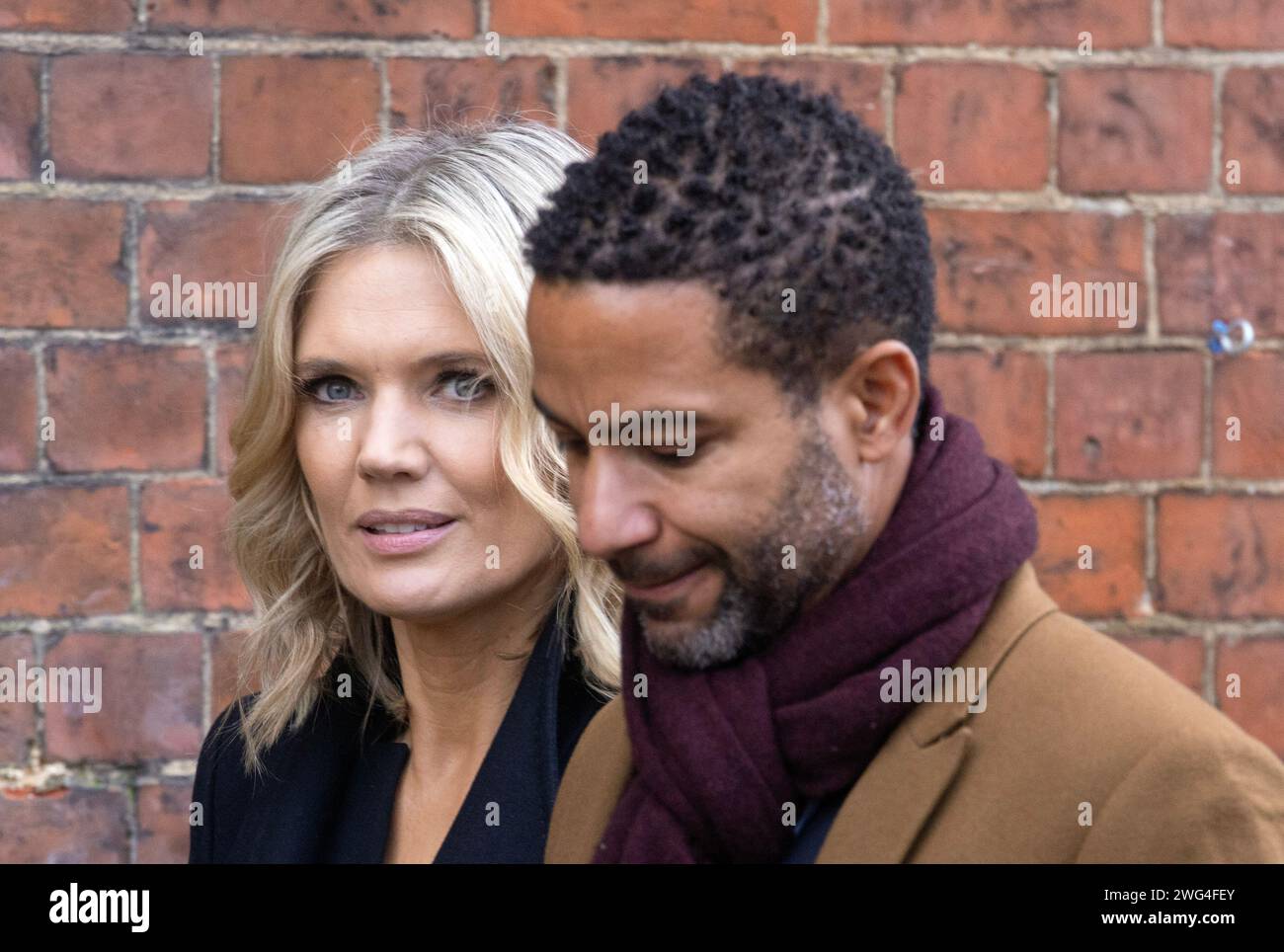 Pic shows: Derek Draper funeral 2.2.24 Mourners included Morning TV ...