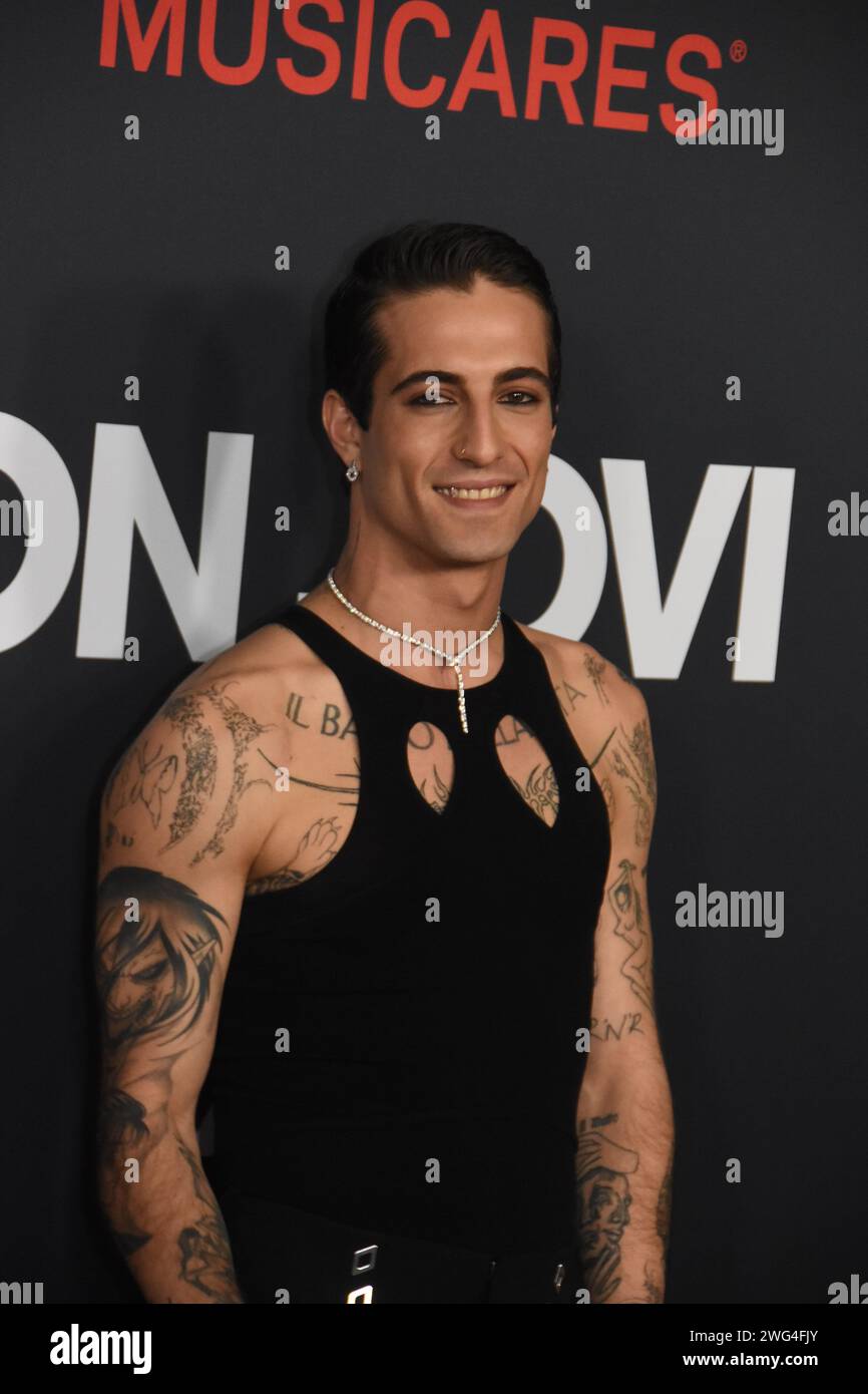 Los Angeles, California, USA 2nd February 2024 Singer/musician Domiano ...