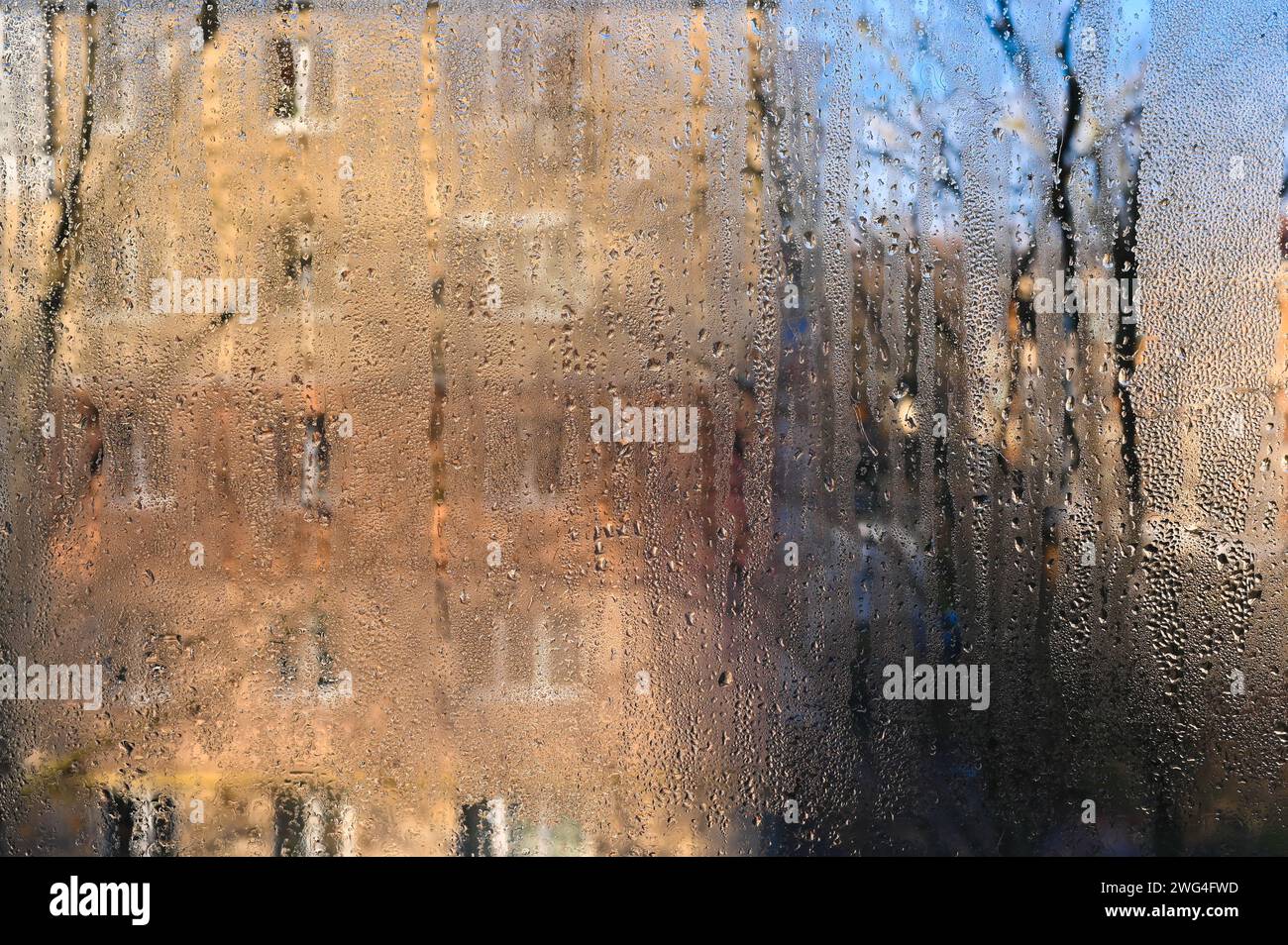 The window is fogged up. textured background Stock Photo - Alamy