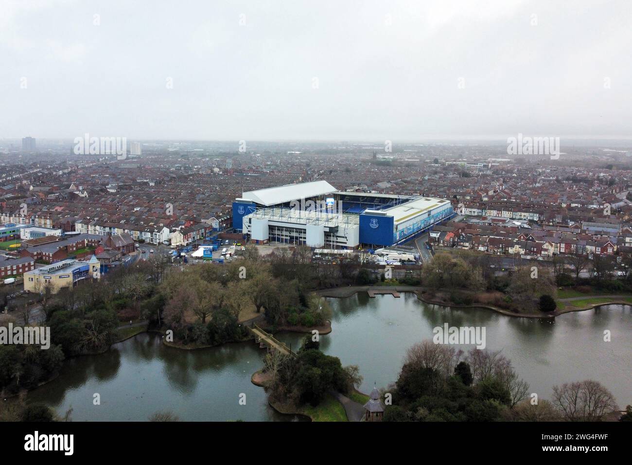 Aerial view of goodison park hi-res stock photography and images - Alamy