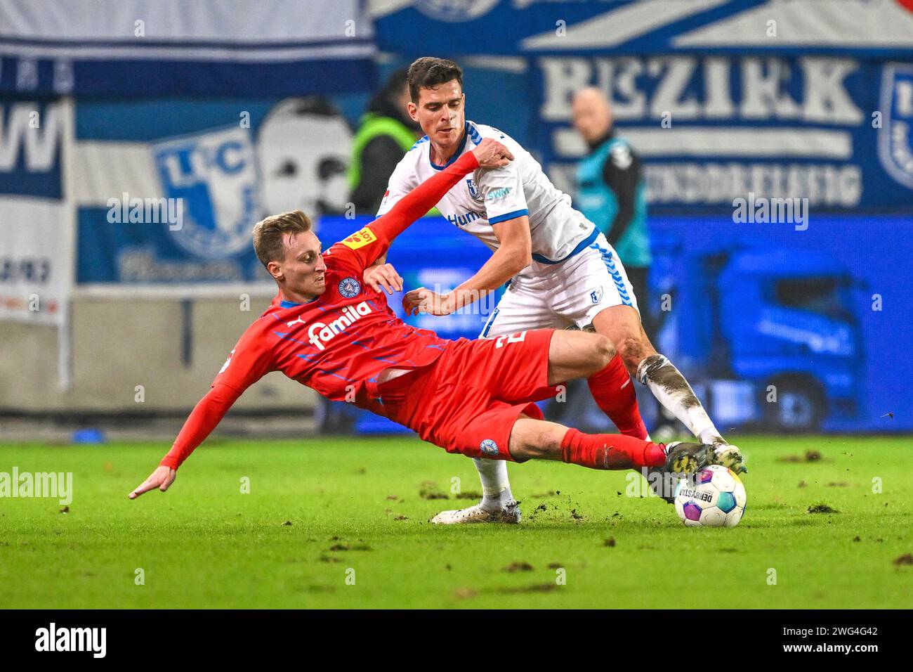 2. Bundesliga - 1. FC Magdeburg - Holstein Kiel am 02.02.2024 in der ...