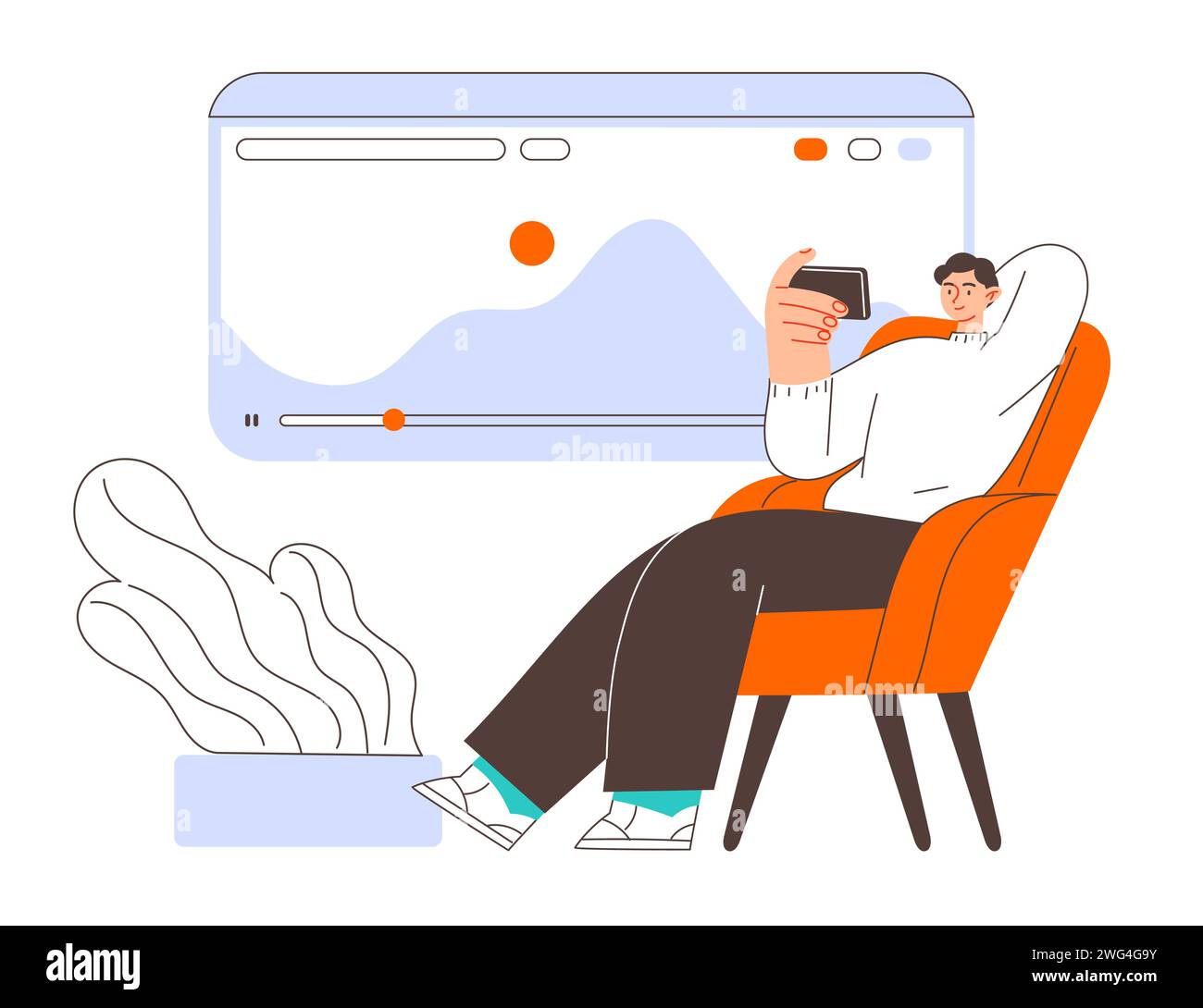 Man show app on Stock Vector Images - Alamy