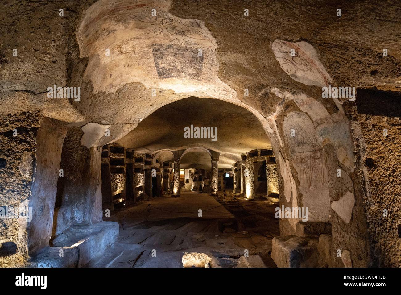 The Catacombs of San Gennaro in Naples. Italy, Europe Stock Photo - Alamy