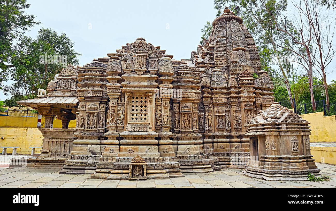 Side View of Ambika Mata Temple, Jagat, Udaipur, Rajasthan, India Stock ...
