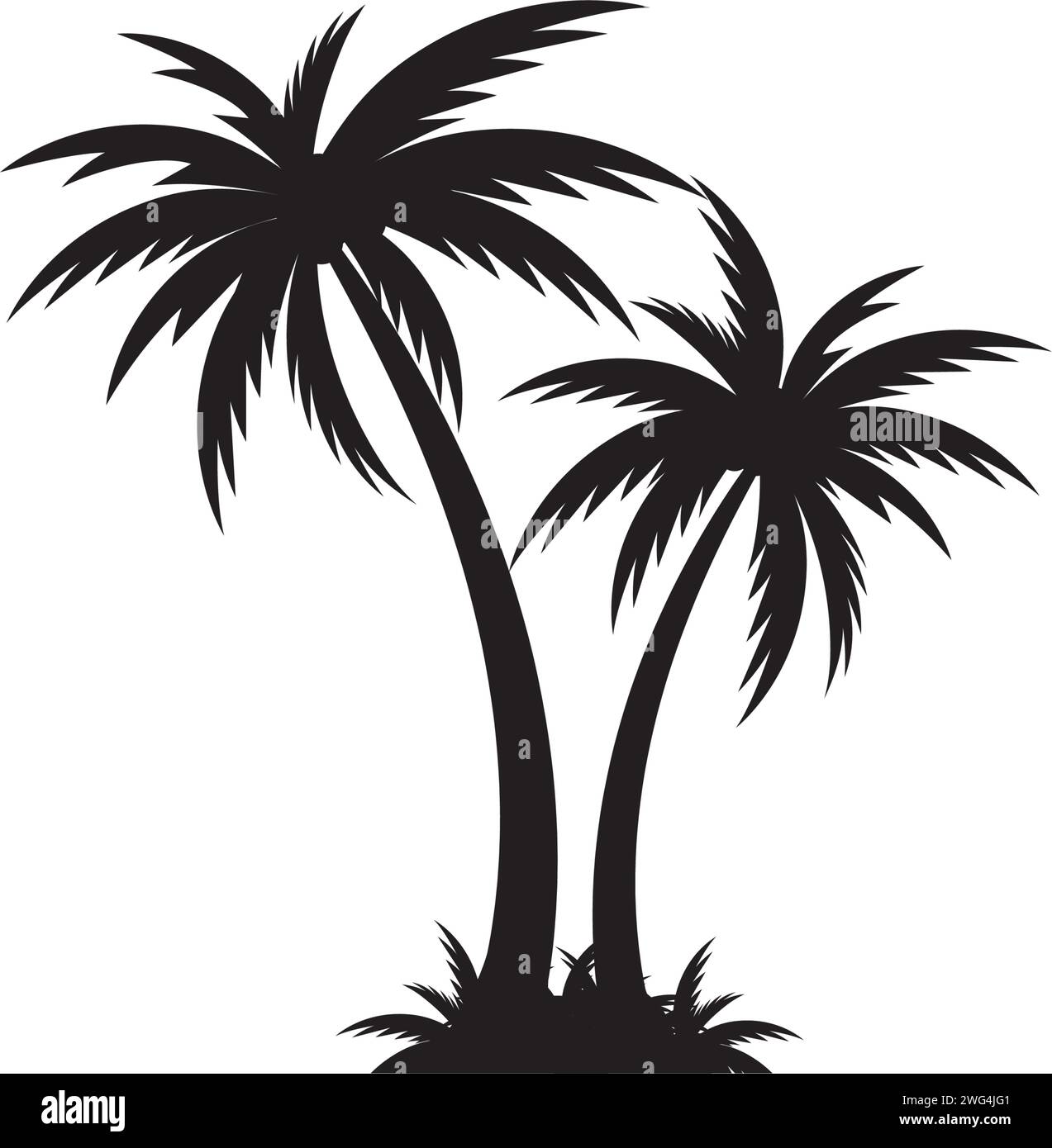 Palm tree summer icon template vector illustration Stock Vector Image ...