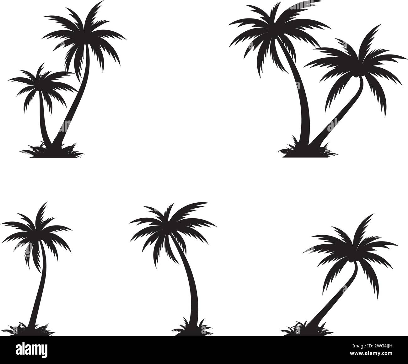 Palm tree summer icon template vector illustration Stock Vector Image ...