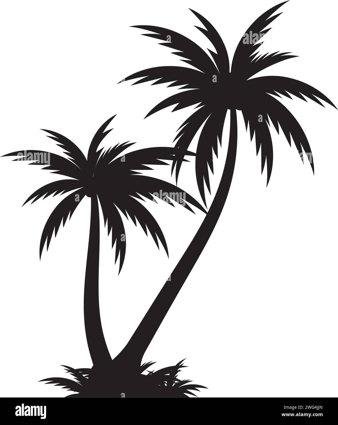 Palm tree summer icon template vector illustration Stock Vector Image ...