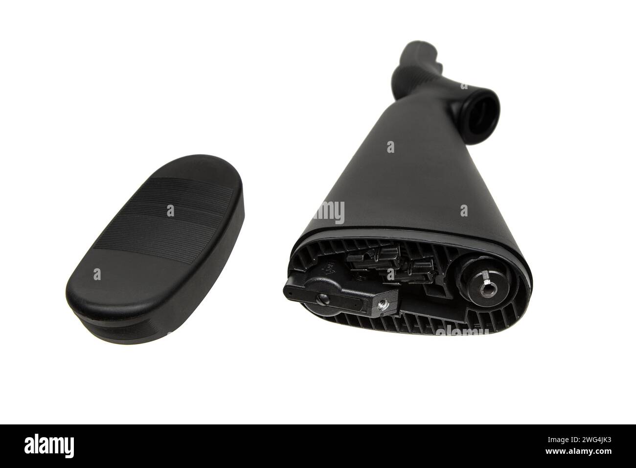 Small-bore bolt rifle in a plastic stock of .22lr. Small rifled weapon ...