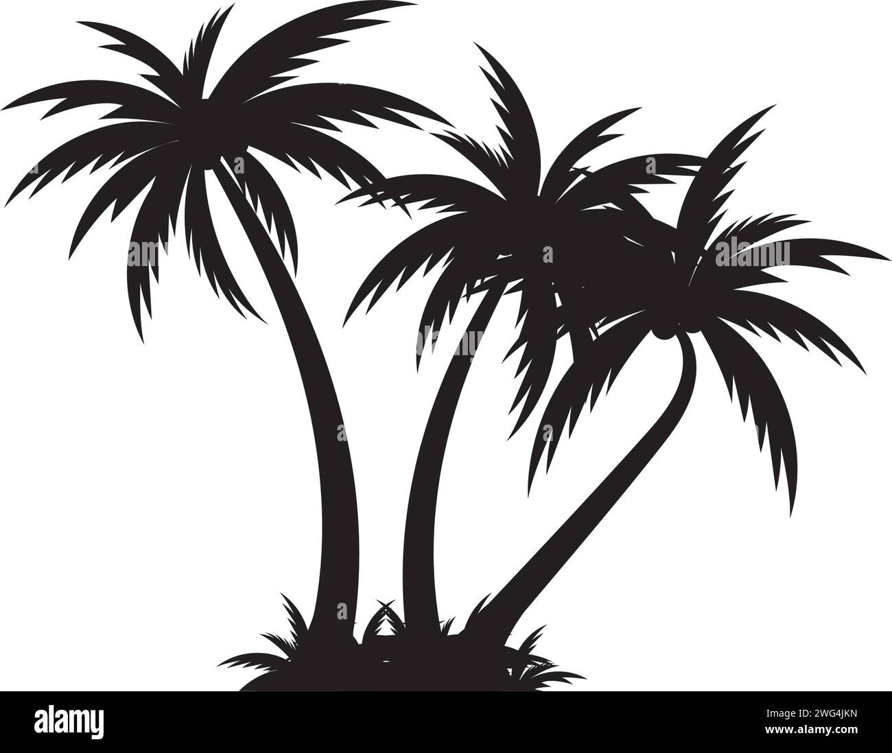 Palm tree summer icon template vector illustration Stock Vector Image ...