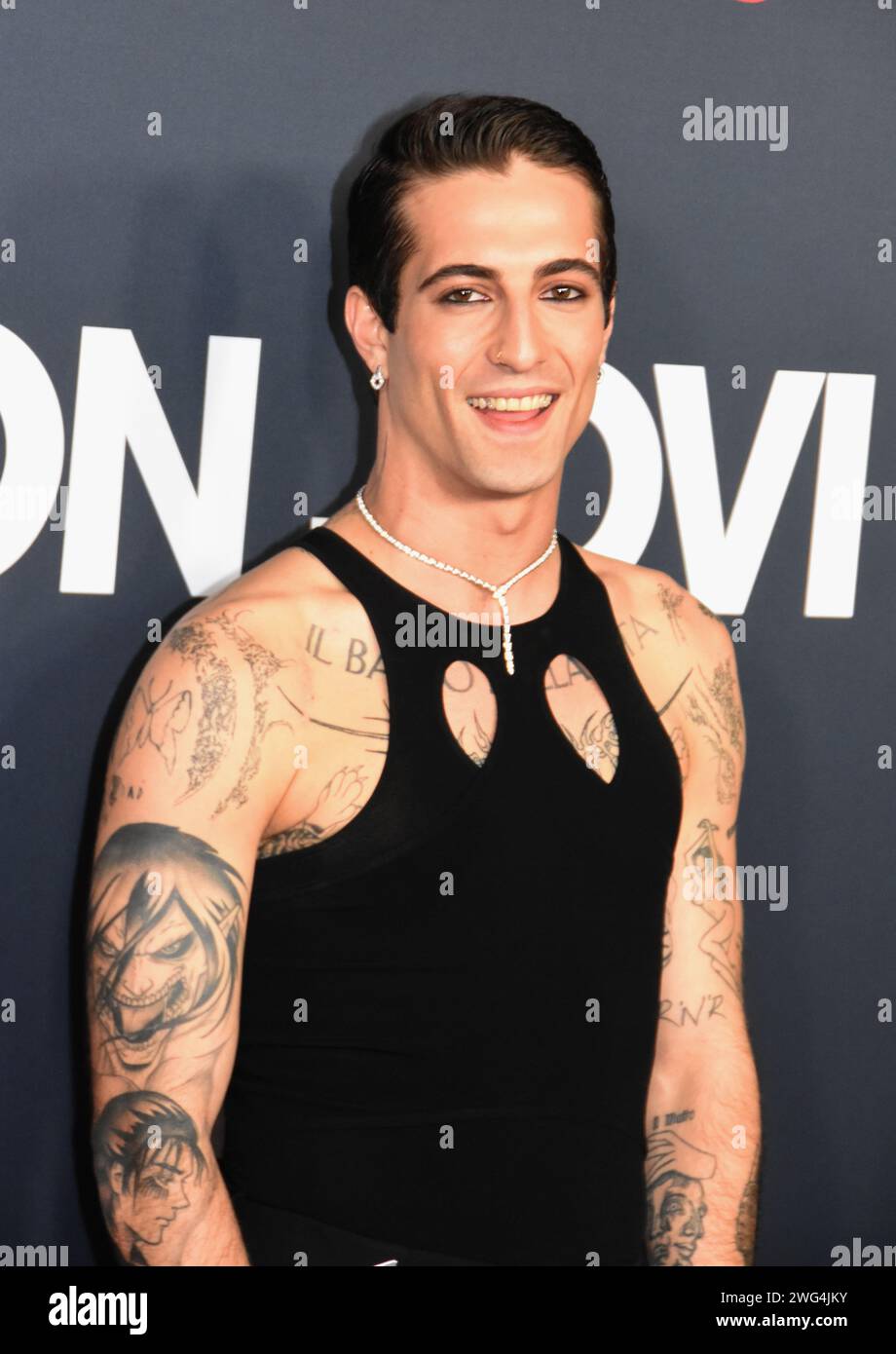 Los Angeles, California, USA 2nd February 2024 Singer/musician Domiano ...