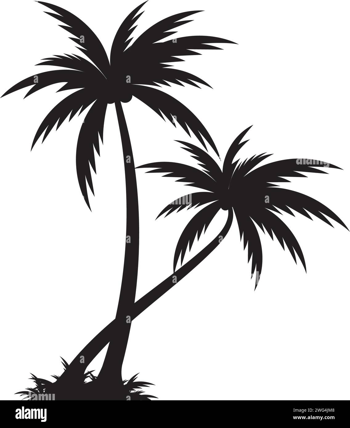 Palm tree summer icon template vector illustration Stock Vector Image ...