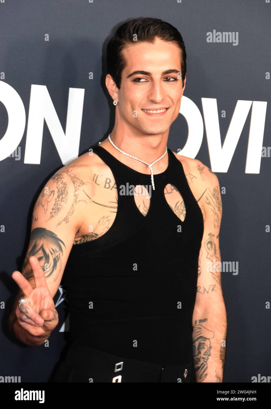 Los Angeles, California, USA 2nd February 2024 Singer/musician Domiano ...