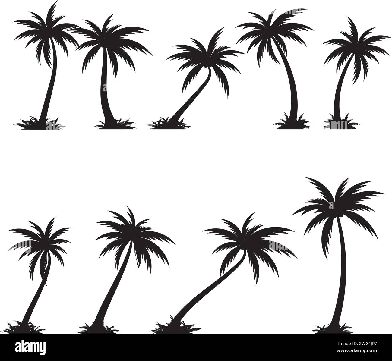 Palm tree summer icon template vector illustration Stock Vector Image ...