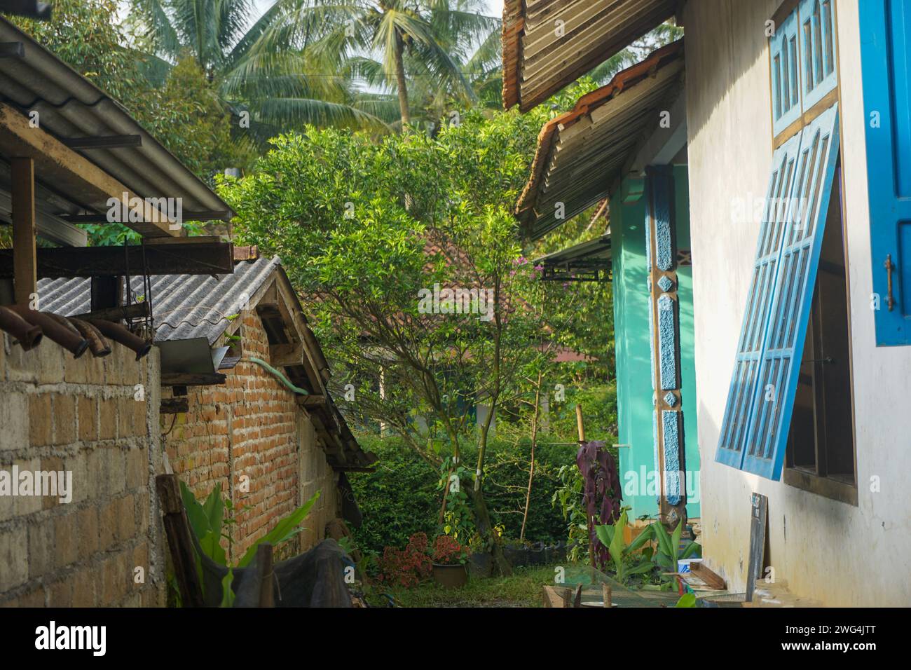Photo of the roof of a house in the countryside made of tiles Stock ...
