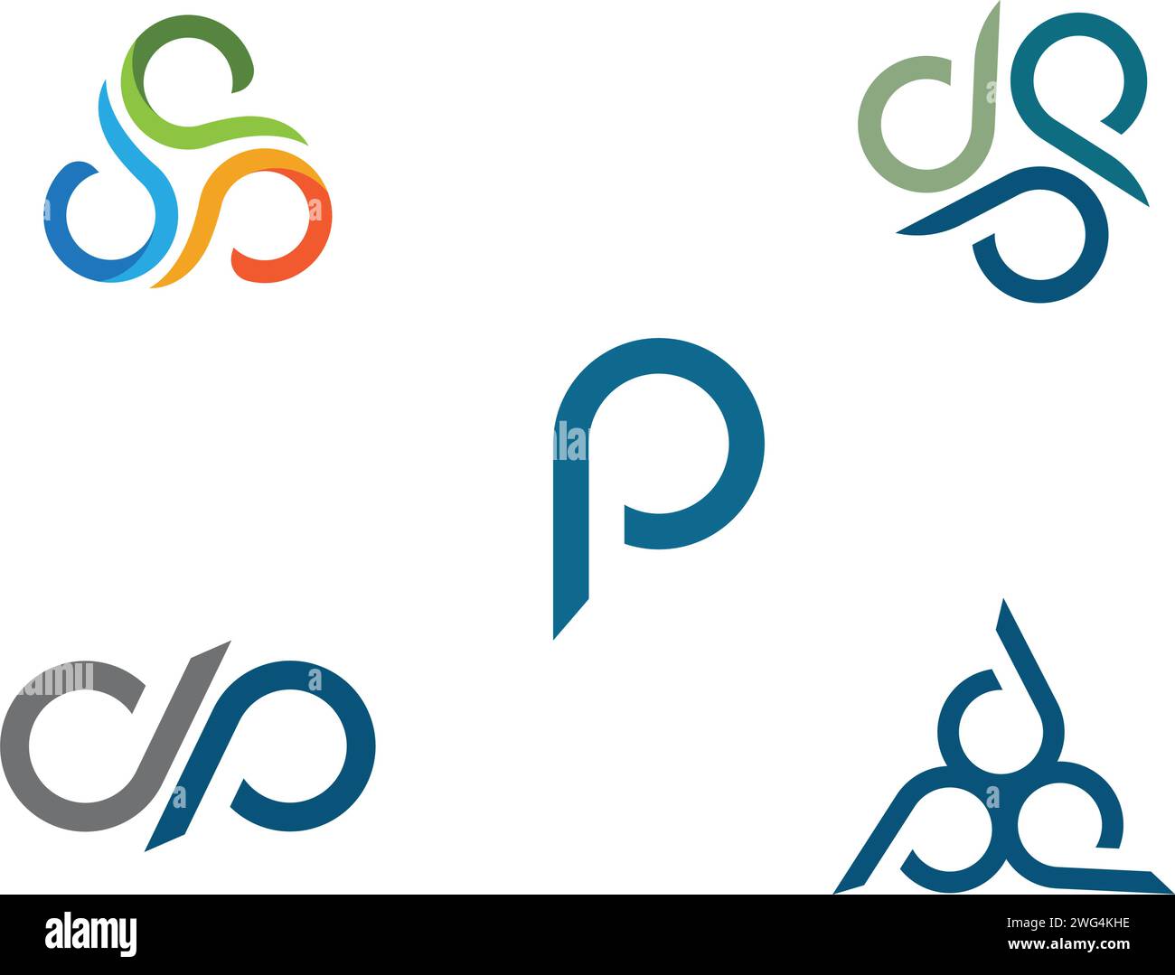 P chart logo Stock Vector Images - Alamy