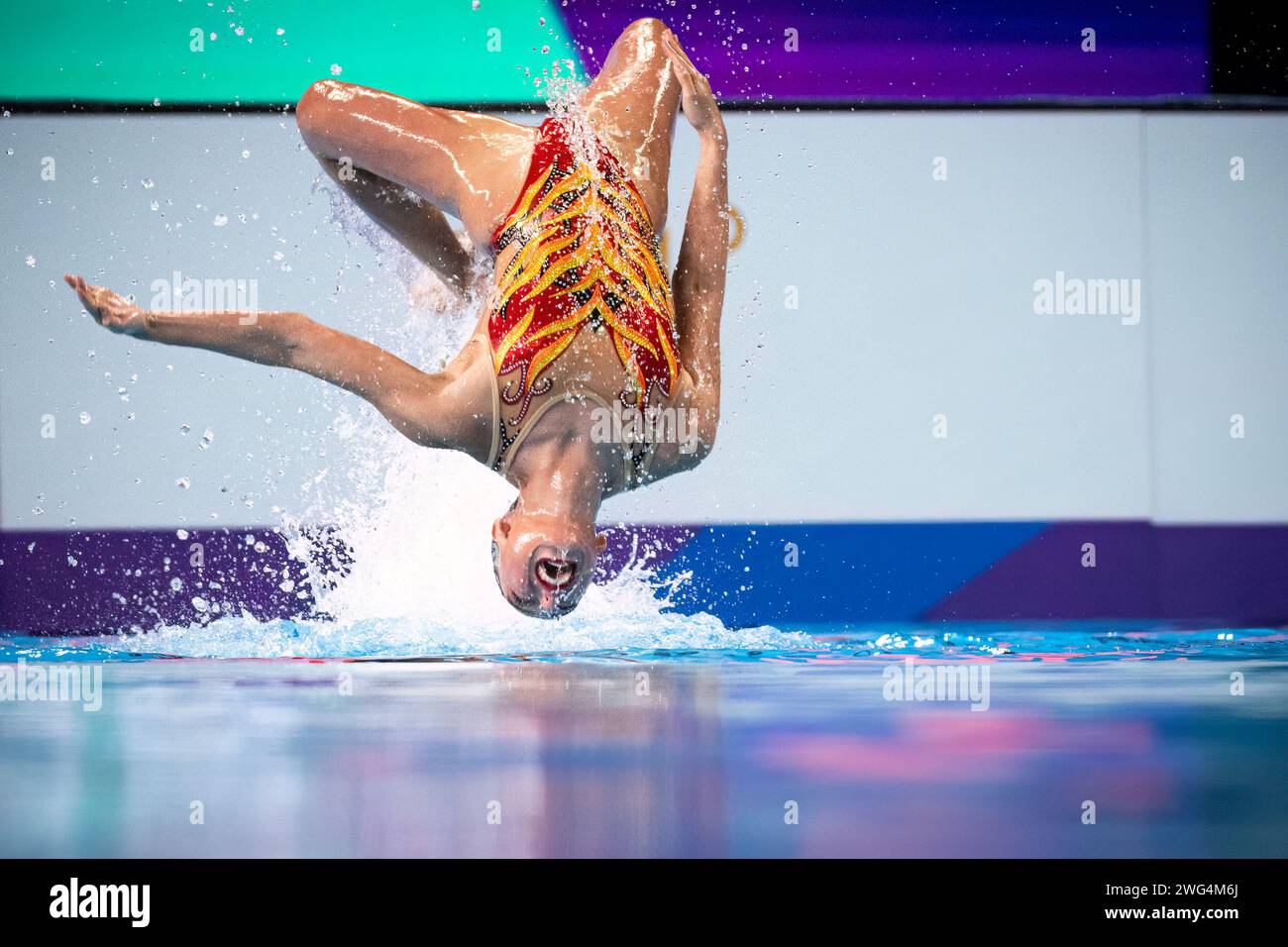 Miranda Barrera Jimenez and Diego Villalobos Carrillo of Mexico compete ...