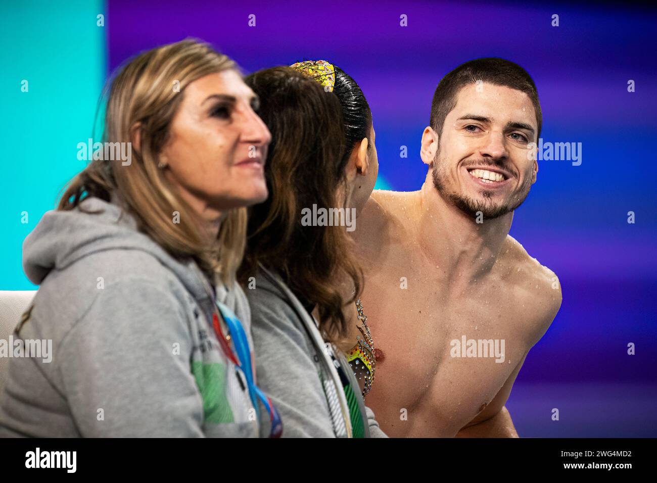 Doha, Qatar. 03rd Feb, 2024. Giorgio Minisini and Susanna Pedotti of ...