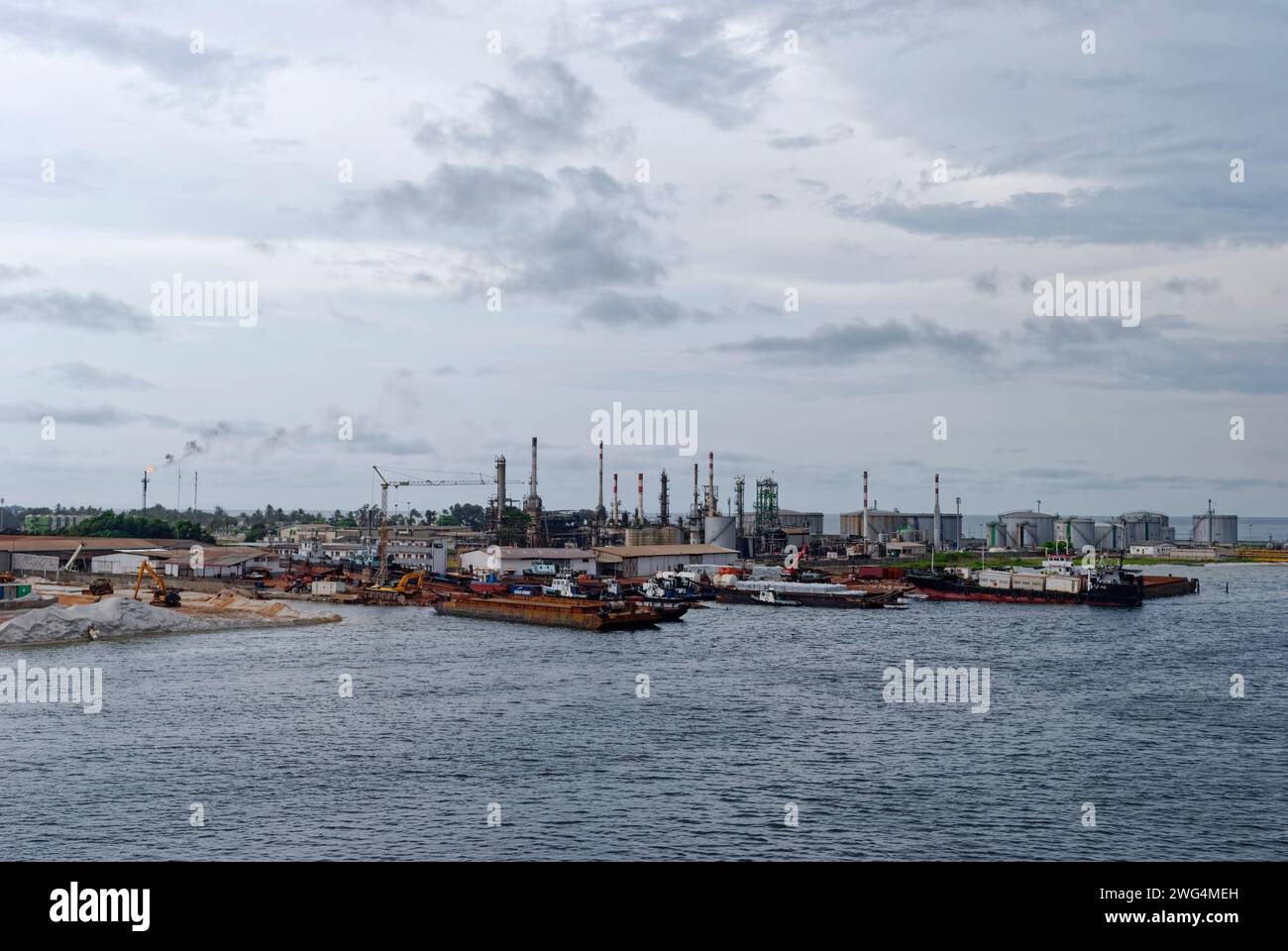 the Petrochemical facility at Pointe Clairette at Port Gentil, with ...