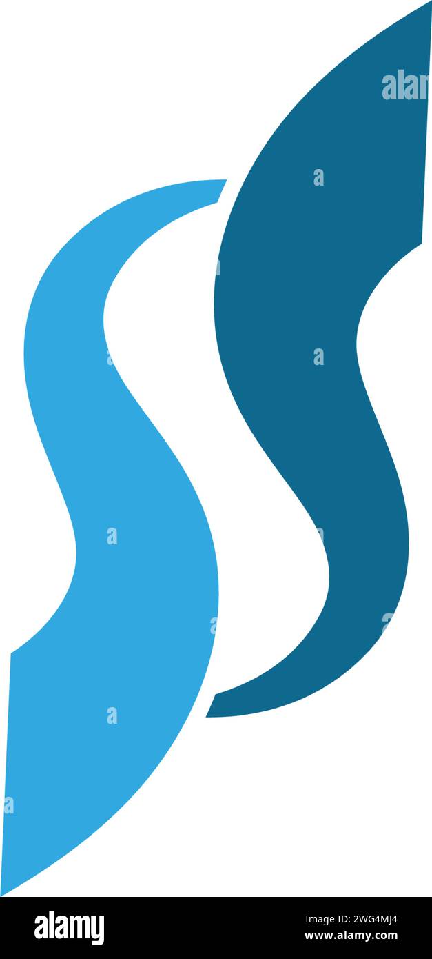 S Letter Logo Template vector icon illustration Stock Vector Image ...