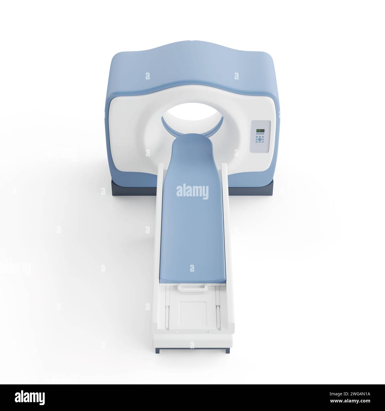 A 3D rendering of a MRI scanner on a white background Stock Photo - Alamy