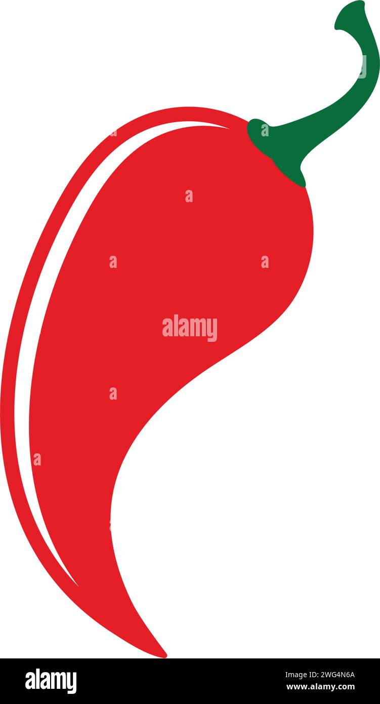 Red hot natural chili icon Template vector Illustration Stock Vector ...