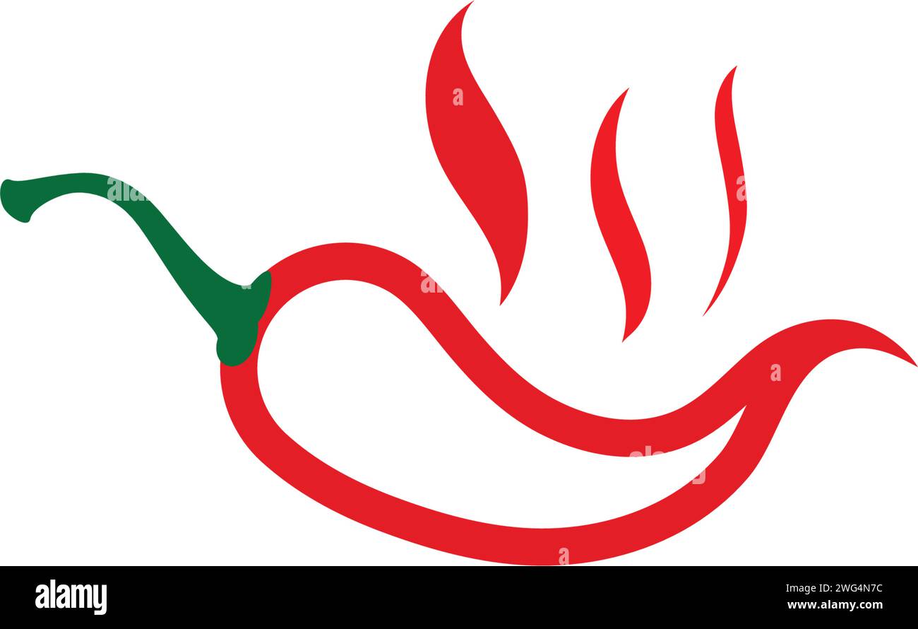 Red hot natural chili icon Template vector Illustration Stock Vector ...