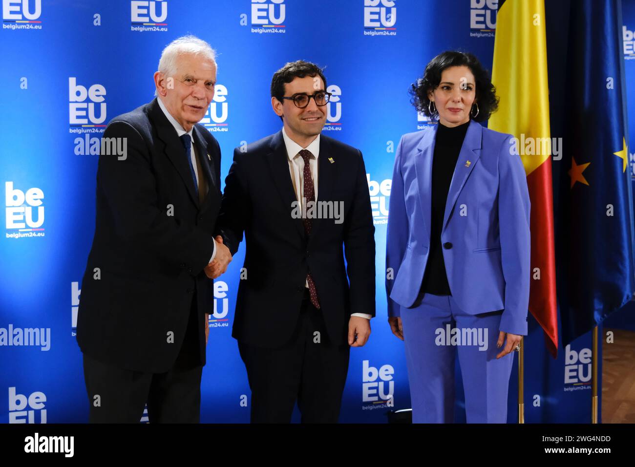 HRVP Josep Borrell and Foreign Minister Hadja LAHBIB welcomes Stephane ...