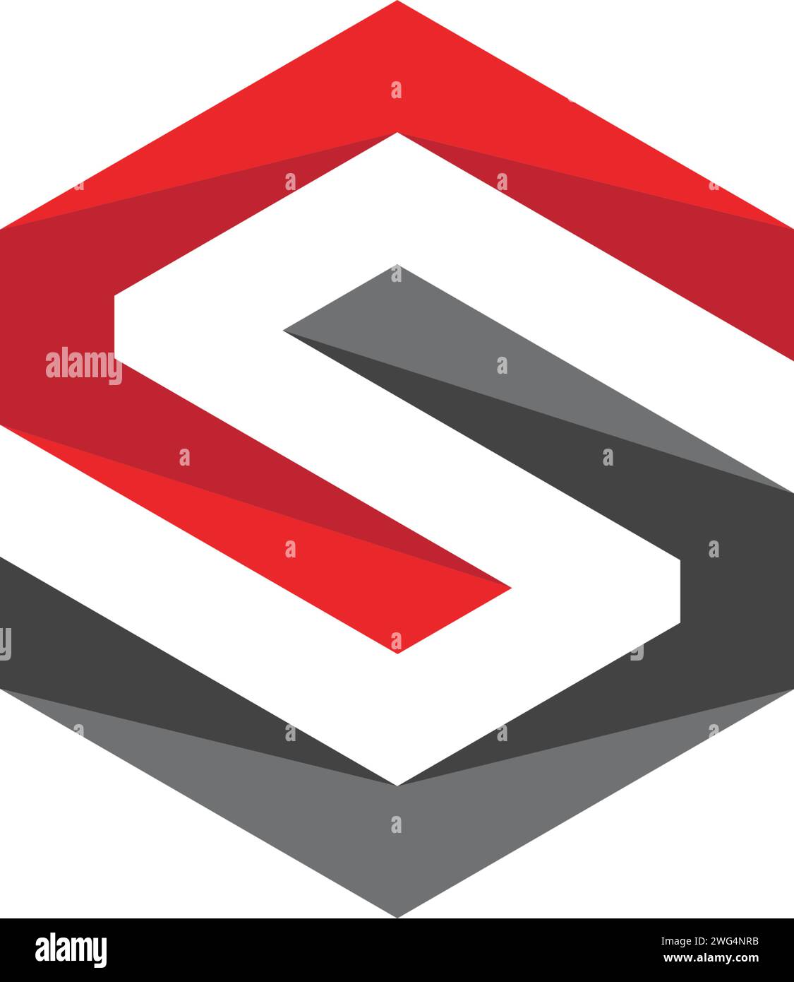 S Logo Hexagon illustration Icon Vector Template Stock Vector Image ...