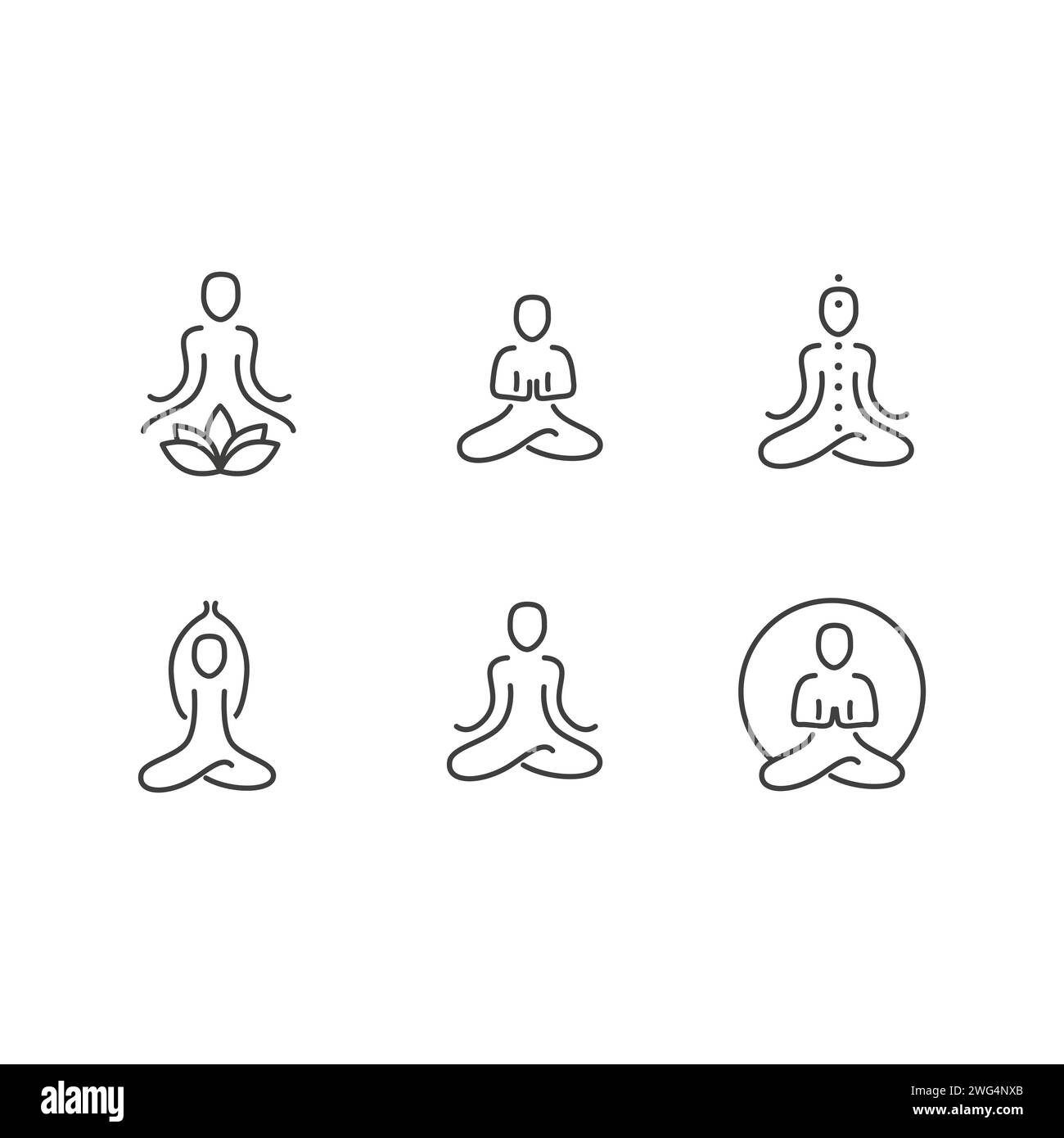 Woman yoga asanas vector vector vectors hi-res stock photography and ...
