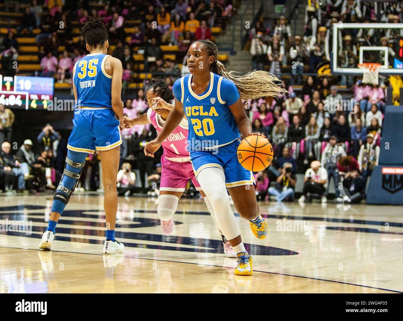 February 02 2024 Berkeley, CA U.S.A. UCLA guard Charisma Osborne (20 ...