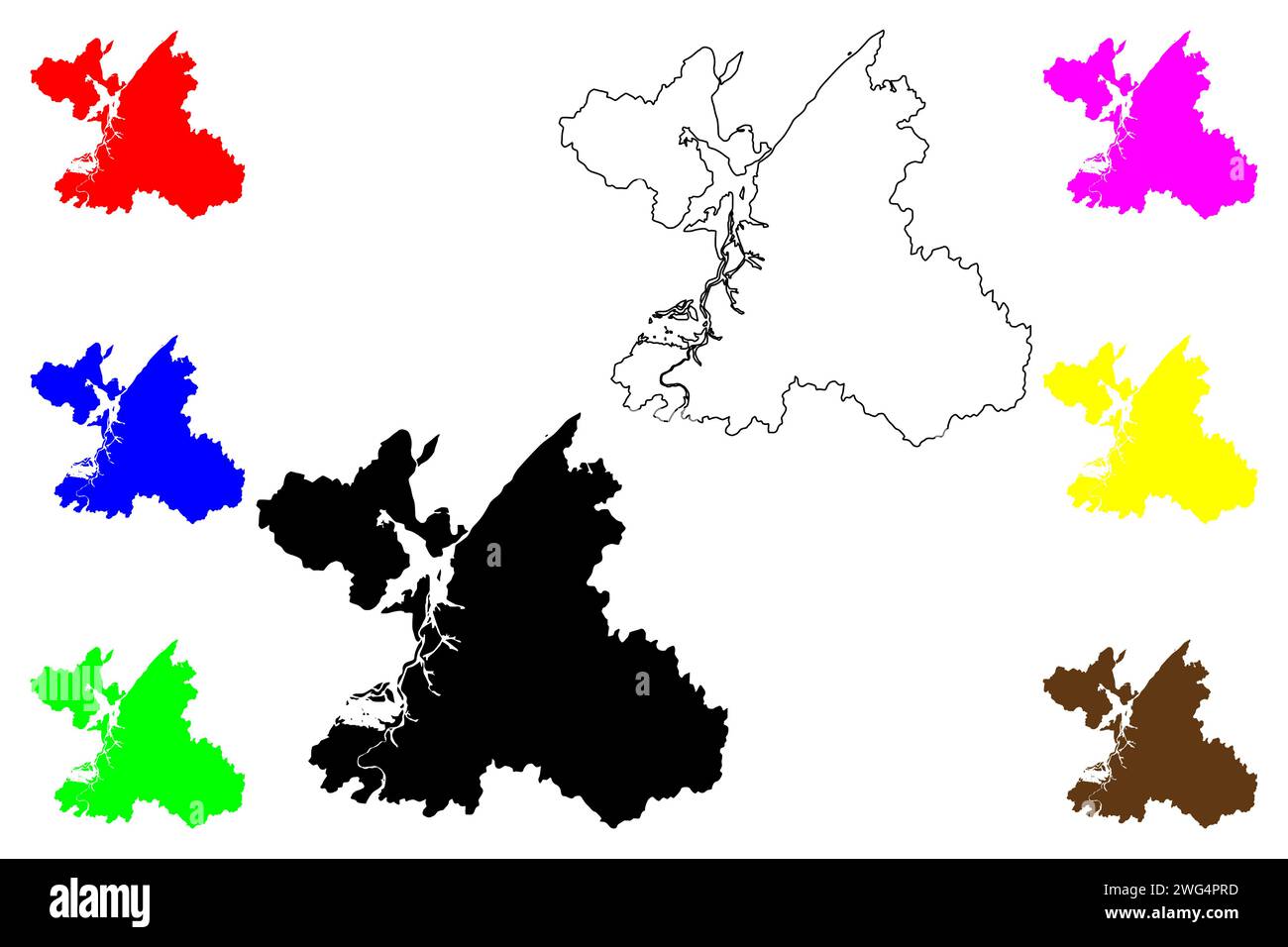 Map of yueyang hi-res stock photography and images - Alamy