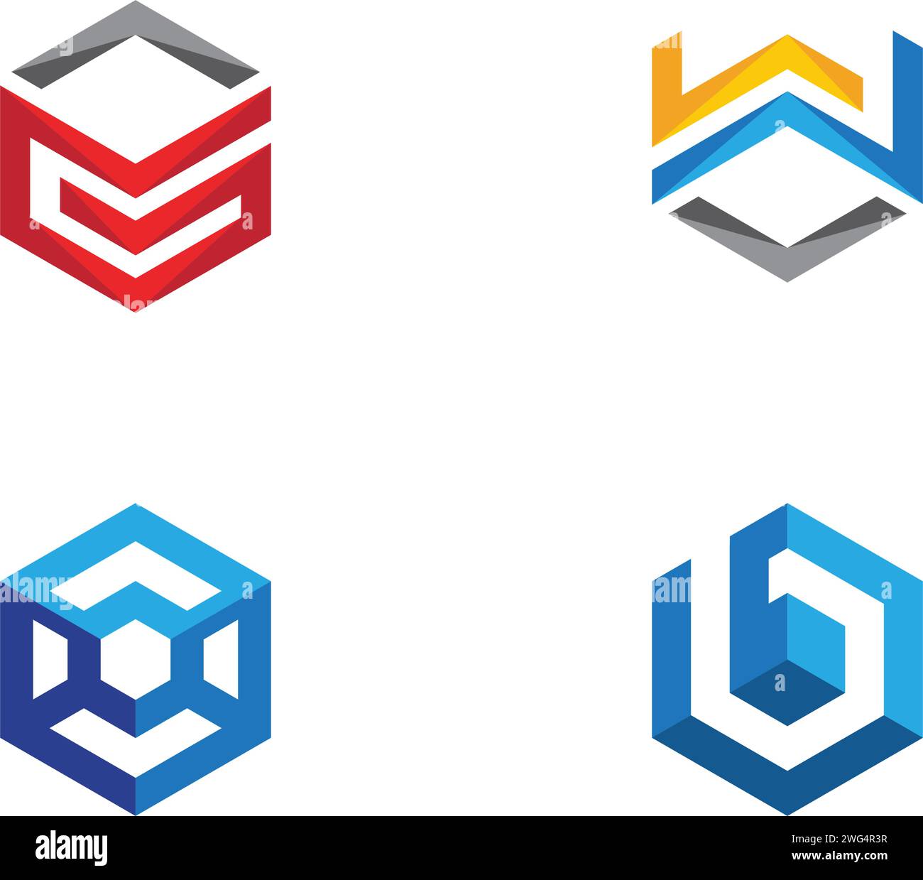 Cube logos Stock Vector Images - Alamy
