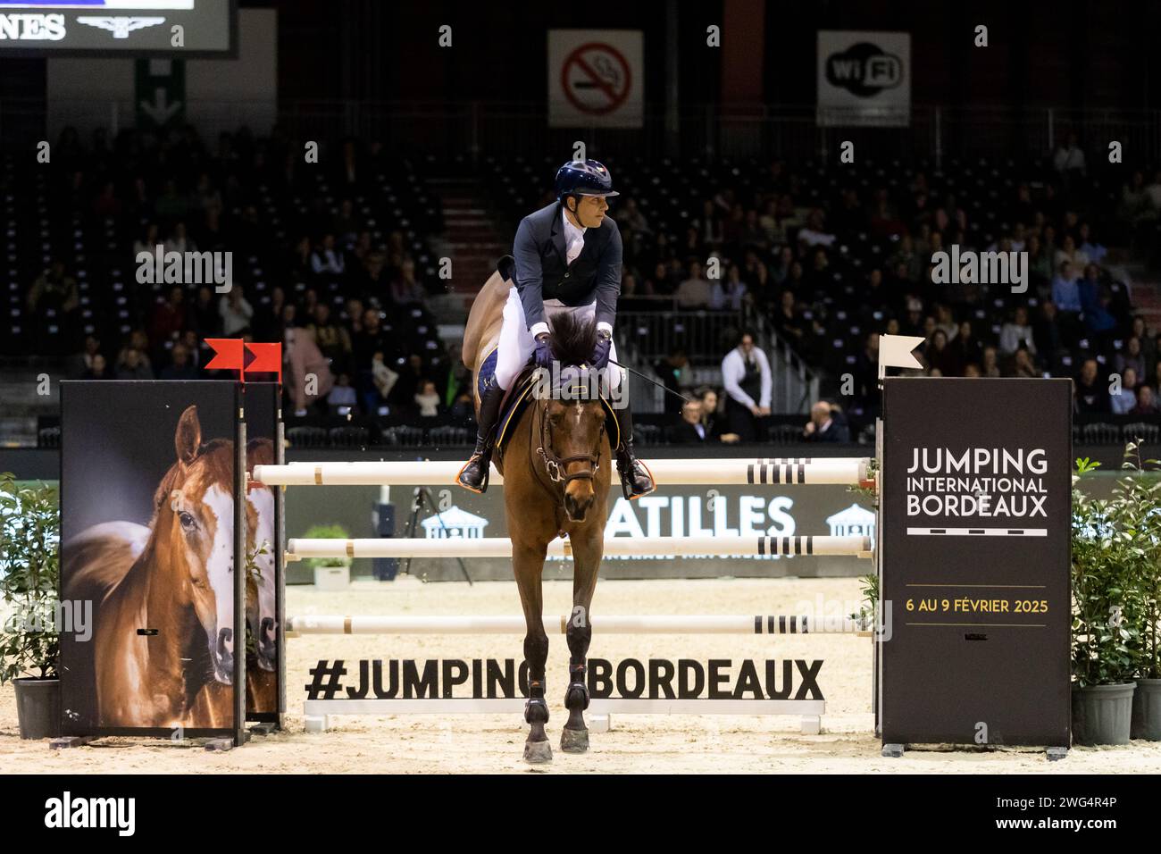 Bordeaux, France - February 2, 2024. Guido Grimaldi from Italy competes ...