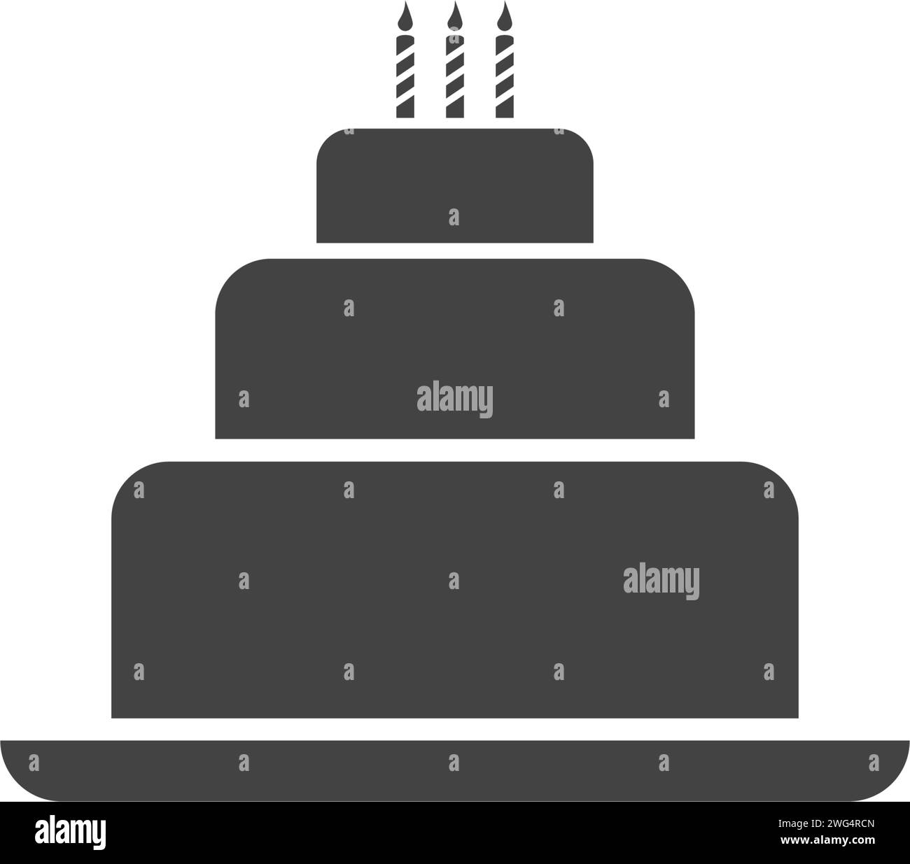 Cake sign icon vector illustration design template Stock Vector Image ...