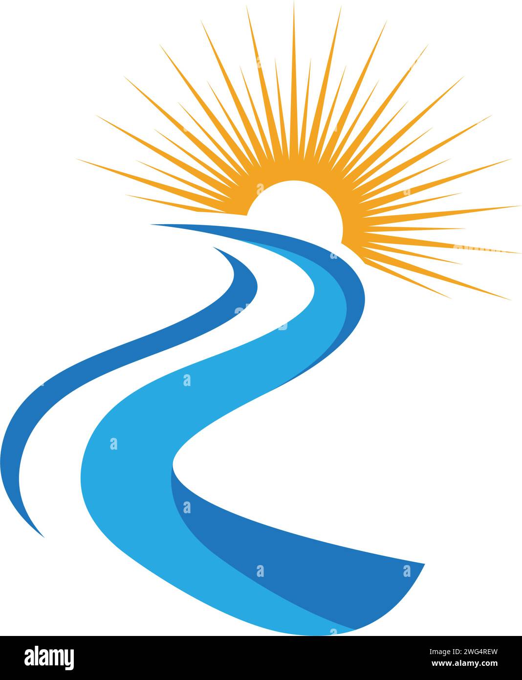 River Logo Template vector icon illustration design Stock Vector Image ...