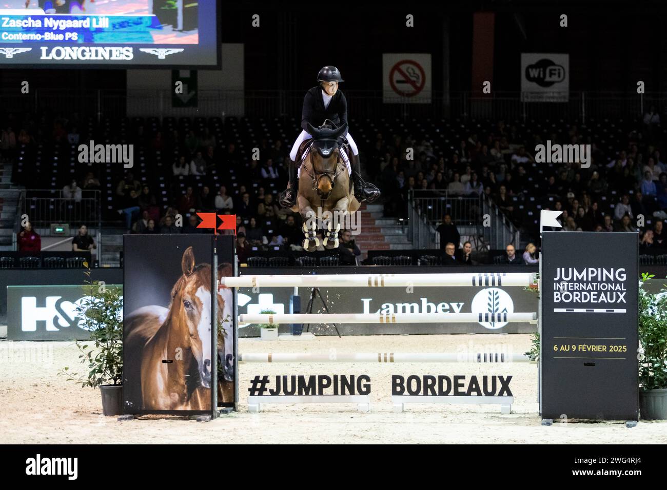 Bordeaux, France - February 2, 2024. Zascha Nygaard Lill of Denmark ...