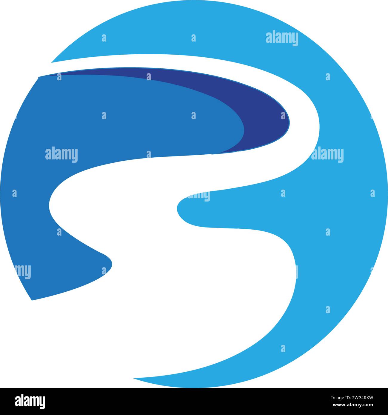 River Logo Template vector icon illustration design Stock Vector Image ...