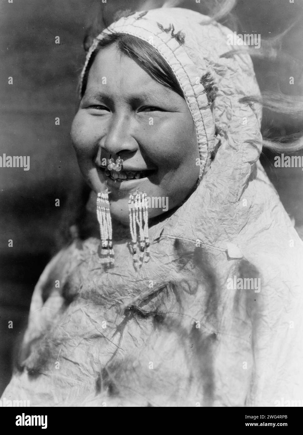 U?iyaku-Nunivak, c1929. Head-and-shoulders portrait of Eskimo woman of ...