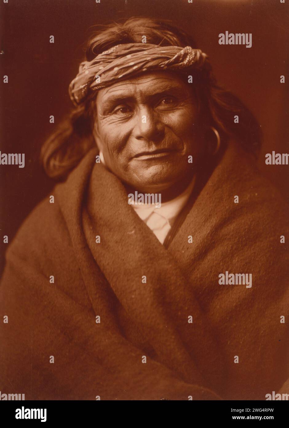 An Acoma man, c1904. Head-and-shoulders portrait of an Acoma man ...
