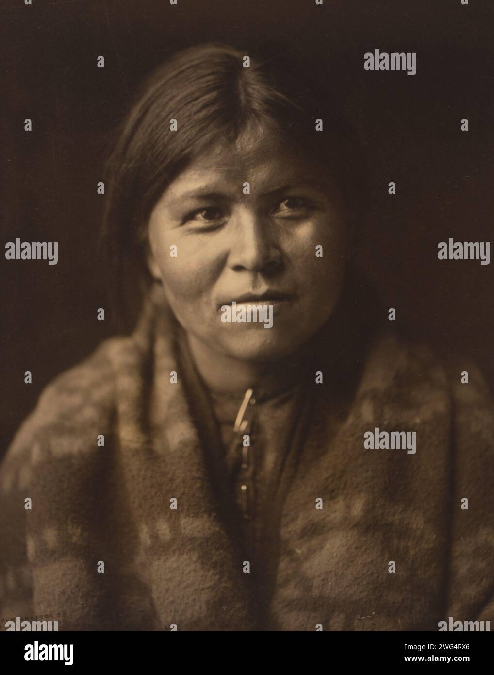 The daughter of the desert-Navaho, c1904. Head-and-shoulders portrait ...